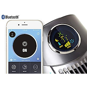 Ozeri Ultra 42” Oscillating Tower Fan, with Bluetooth and Noise Reduction Technology