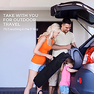 17ft Badminton Sets for Backyards, All-in-One Outdoor Volleyball and Badminton Combo Set - Includes Height Anti-Sag Net, Volleyball, Air Pump, 2 Badminton Rackets, 3 Birdies, Scoreboard and More