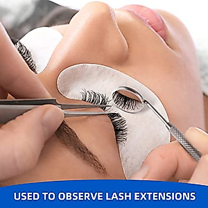 Annhua Dental Inspection Mirror Stainless Steel Anti-Fog Mouth Mirror Tool, Inspection Reflector Instrument Tools Curved Dental Mirror for Oral Care Tool and Makeup Mini Mirror