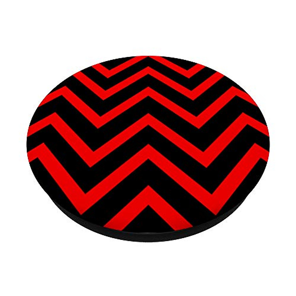 Red and Black Zigzag Chevron PopSockets PopGrip: Swappable Grip for Phones & Tablets