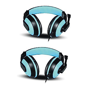 Mikikit 2pcs Over The Head Headphones Overhead Headphones Wired Headphones for Computer Noise Cancelling Headset Gamer Headphones Gaming Headset Adjustable Game Headphone Earphone