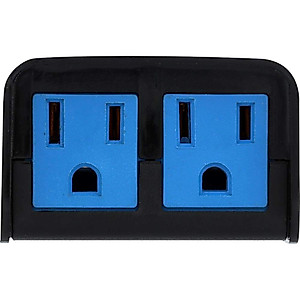 Westek SMARTPLUG2A WiFi Enabled 2-Outlet Outdoor Plug-in Timer, Black