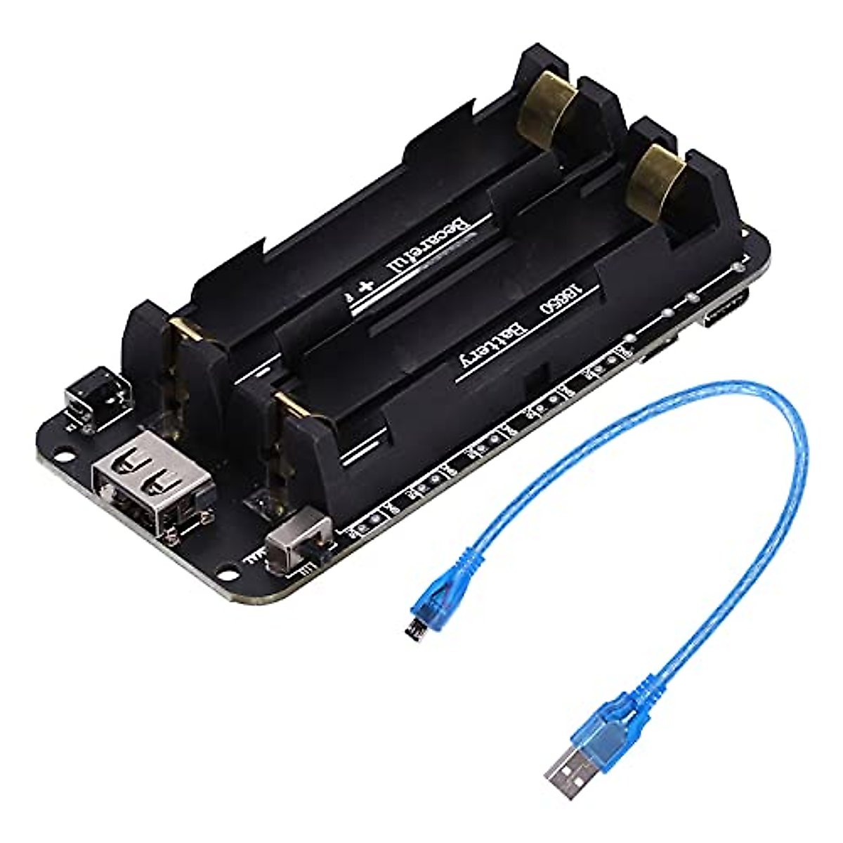 18650 Battery Holder Case with LED Indicator Battery Box for Raspberry Pi