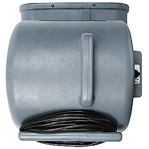 Dryser Air Mover Carpet Dryer 3 Speed 1/3 HP Industrial Floor Fan with 2 GFCI Outlets - Gray Stackable Carpet Drying Fan Blower