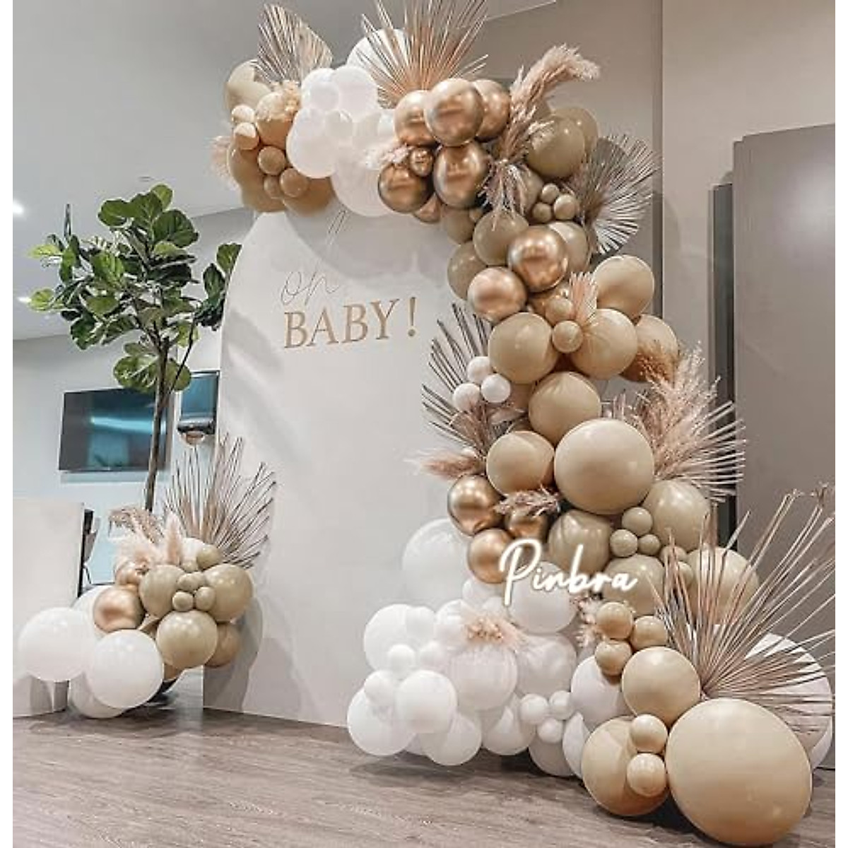 Tan Balloons Double Stuffed Nude Brown Balloon Garland Apricot Balloons Different Sizes Neutral Balloon Arch Kit For Teddy Bear Baby Shower Woodland Jungle Theme Birthday Boho Party Decorations