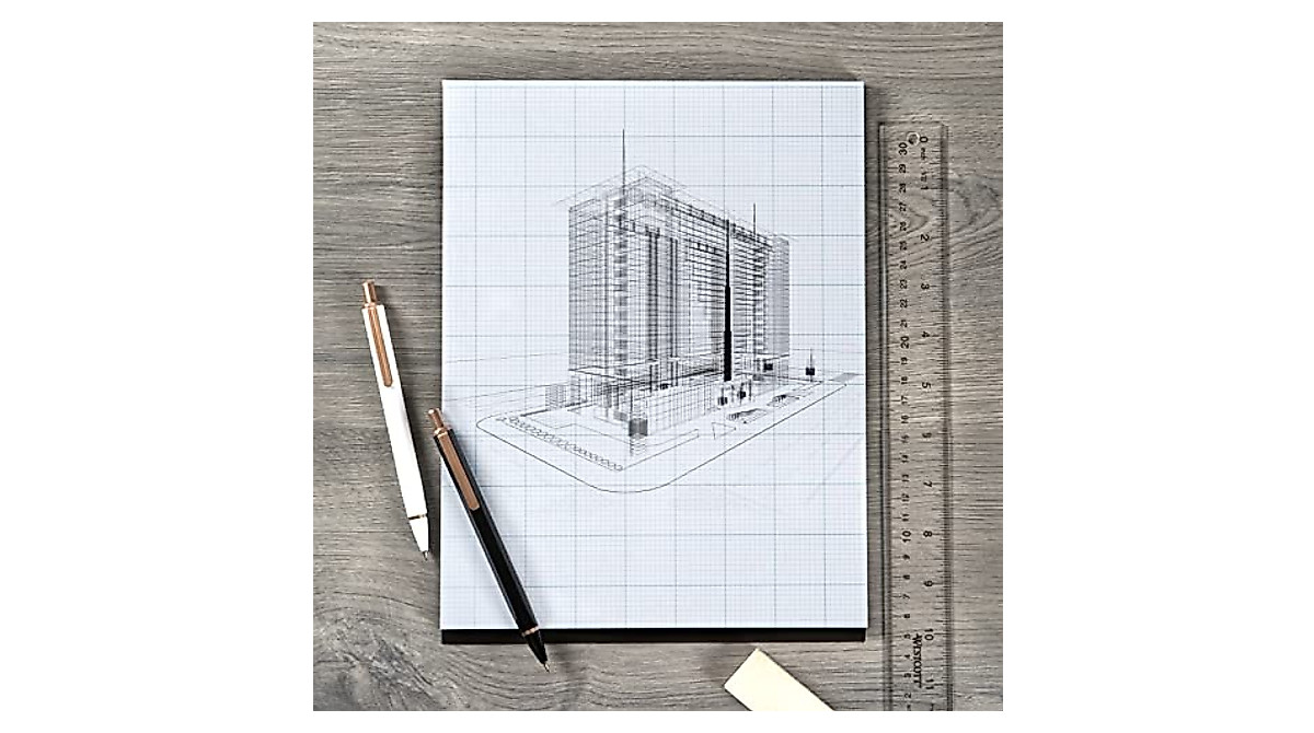 Bienfang 10x10 Graph Paper Pad - Ideal for Designers