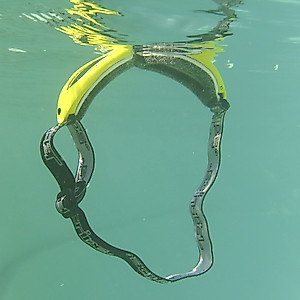 Jettribe Classic Jet Ski Goggles - PWC Watercraft Water Sports Sunglasses - Easy Fit Glasses for Ultimate Adventure Like Kite Boarding, Surfer, etc - Neon Yellow Floating Frame/Amber Lens Goggles