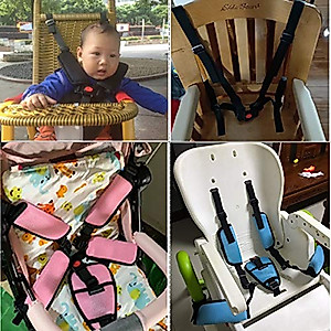 Baby Universal 5 Point Harness Belt Adjustable Strap for Stroller High Chair Pram Buggy Children Kid Pushchair