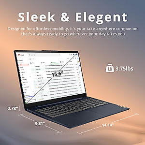 Lenovo IdeaPad 3 15.6" FHD Laptop, AMD Ryzen 7 5825U, 24GB RAM, 1TB PCIe SSD, AMD Radeon Vega 8, Fingerprint Reader, 720p HD Webcam, Wi-Fi 6, HDMI, Win 11, Blue, 32GB Hotface USB Card (Renewed)