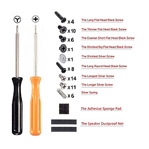 eXtremeRate DIY Replacement Shell Buttons for Nintendo Switch, Back Plate for Switch Console, Housing with Full Set Buttons for Joycon Handheld Controller - Chrome Gold [No Electronics Parts]