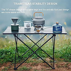 ZJDU Table and Chairs Set 2 Person - Outdoor Folding Table and Chairs Patio Furniture Sets, Portable Picnic Table with Folding Oxford Cloth Chairs,for Garden and Balcony,Hiking, and Travel,40×35×29cm
