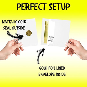 GIFTING GIGGLES Funny Card for Dad | Happy Birthday, Father’s Day | from daughter, son, all of us | Bday gift for Father, Step Dad, Daddy | 40th 50th 60th 70th 80th