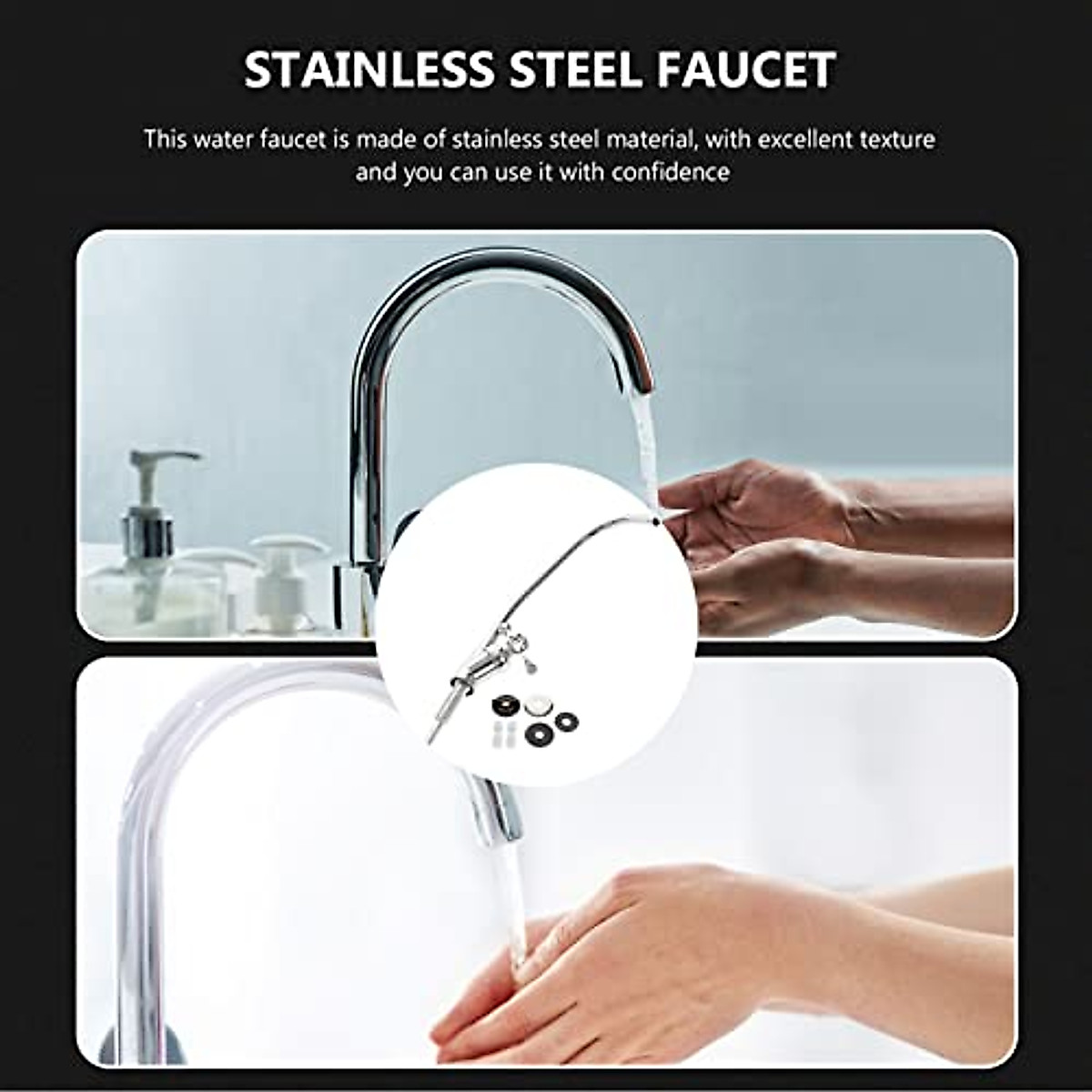 SOLUSTRE Faucet Taps Water Spigot Filtration Systems Tap Water Tap Stainless Steel Water Dispenser