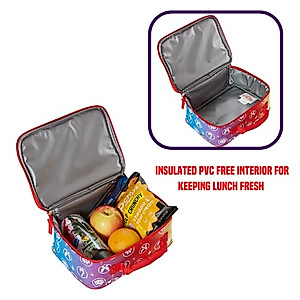 Miraculous Ladybug Lunch Box and Water Bottle Set, Soft Insulated Lunch Bag for Girls