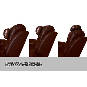 BOWERBIRD Genuine Leather Recliner Head Pillow-Head and Neck Pillow-Headrest Cushion for Neck Pain Relief and Cervical Support