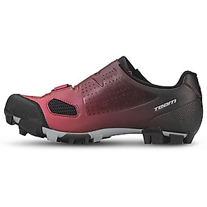 SCOTT Women's MTB Team BOA Shoe (Black Fade/Metallic Red, 39)