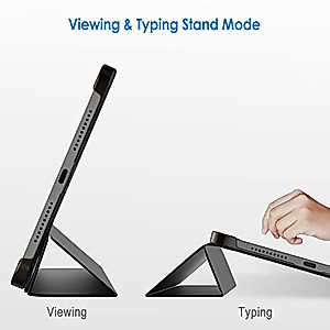 JETech Case for iPad Mini 6 (8.3-Inch, 2021 Model, 6th Generation), Slim Stand Hard Back Shell Smart Cover with Auto Wake/Sleep (Black)