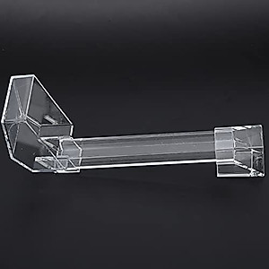 Shrimp Feeder Tube and Plate, Clear Acrylic Shrimp Feeding Dish with Long Tube Acrylic Fish Feeder Tray Container Bowl