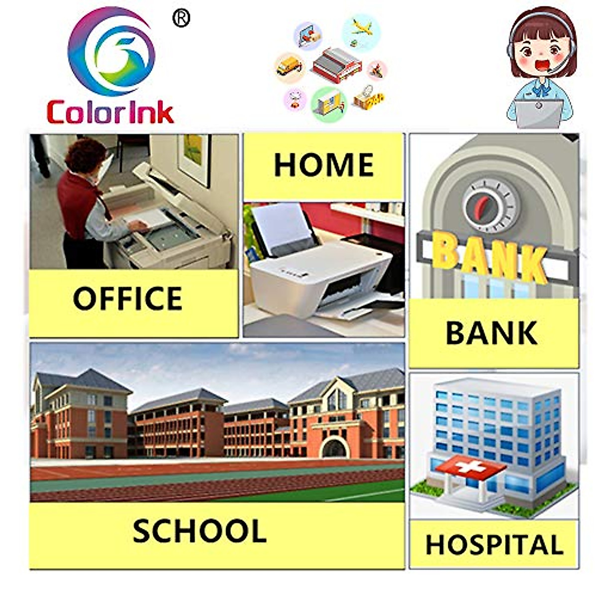 LC203 Compatible Ink Cartridge for Brother LC203XL LC201XL LC203 LC201 to use with MFC-J480DW MFC-J880DW MFC-J4420DW MFC-J680DW MFC-J885DW Printer (8 Cyan, 8 Magenta, 8 Yellow, 24 Pack)