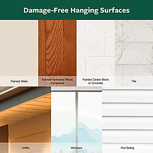 Command 17006H Outdoor Mini Hooks with Adhesive Strips- Outdoor Small Comand Hooks for Hanging decorations and other Light Items Damage Free