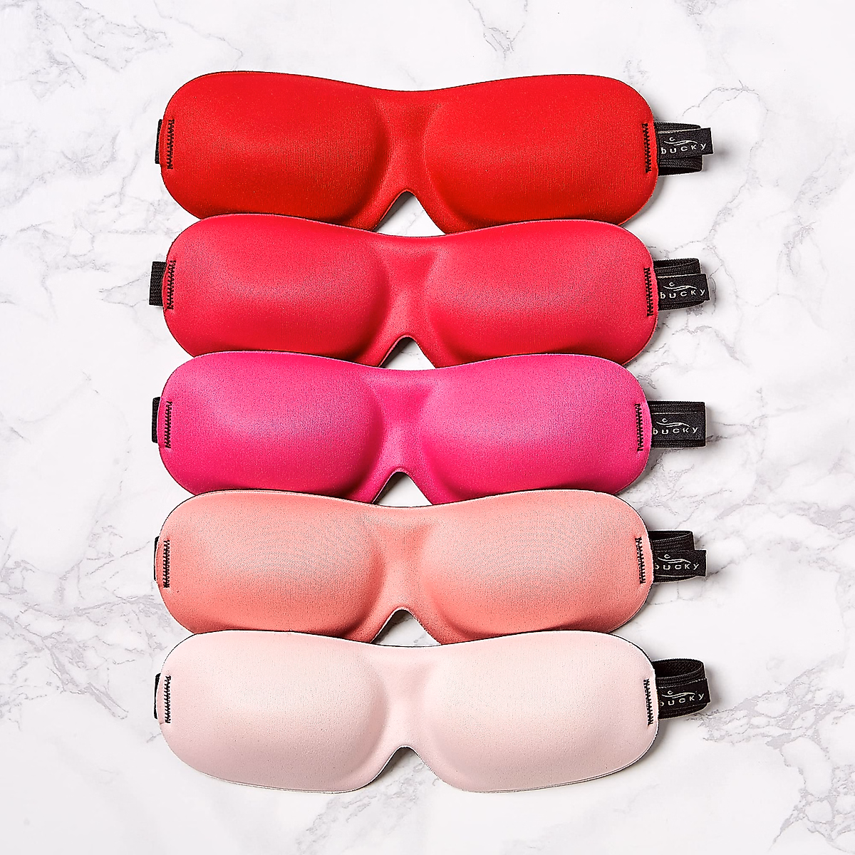 Bucky 40 Blinks No Pressure Solid Eye Mask for Sleep & Travel, Magenta, One Size