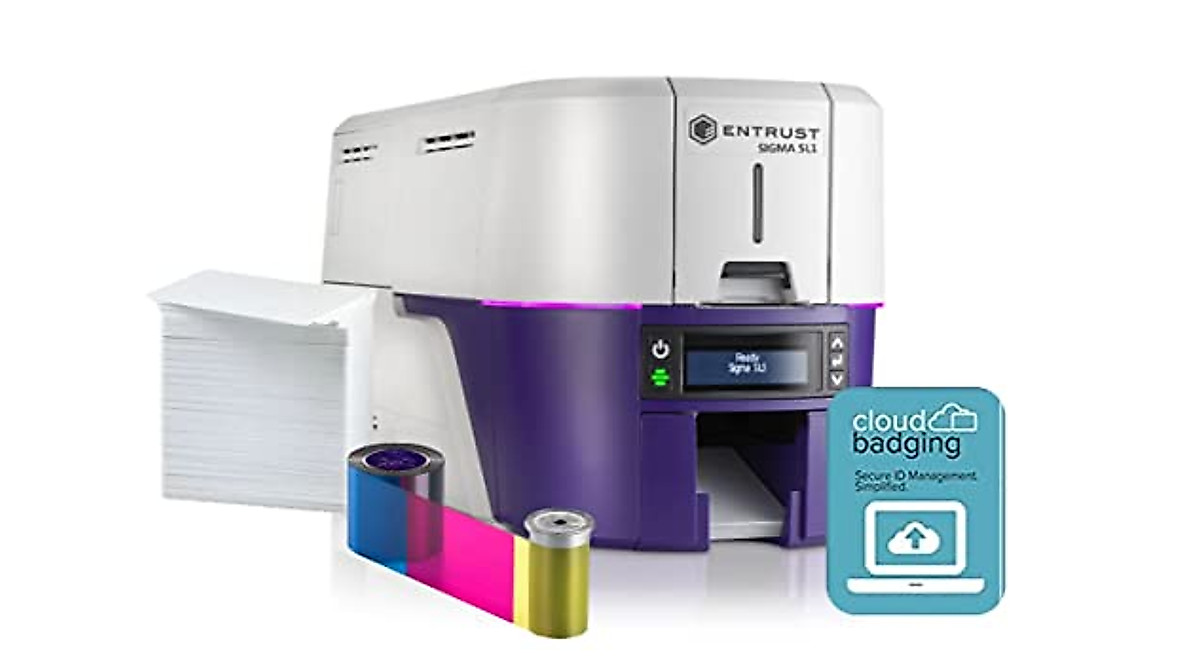 Entrust Datacard Sigma SL2 ID Card Printer - Dual-Sided with Supplies ...