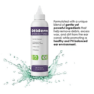 Otiderm Advanced Formula for Dogs and Cats - Deodorize and Gently Clean - Anti-Irritant Formula with Neutral pH and Aloe Vera - Healthy Ears - 16 fl oz