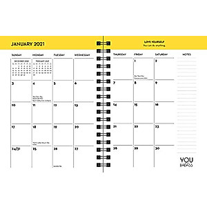 You Are a Badass 17-Month 2020-2021 Monthly/Weekly Planning Calendar: Deluxe Organizer (August 2020-December 2021)