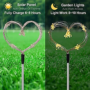 ITICdecor Solar Garden Lights Solar Firework Lights Upgraded 2Pack 120 LED Landscape Starburst Stake Fairy Light Outdoor Waterproof with 8 Modes for Garden Yard Flowerbed Pathway Decor