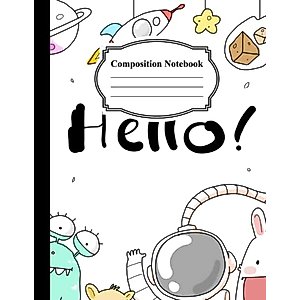 Spaceship Composition Notebook for kids