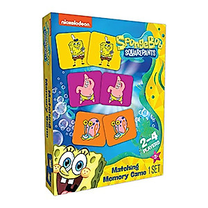 TCG Toys Spongebob Squarepants - Memory Matching Card Game - Featuring 72 Full Color Pieces - Promote and Improve Memory & Sensory Development Skills. Great Gift for Boys and Girls Over Age 3.