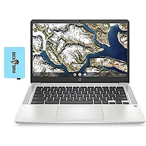 HP Chromebook 14" FHD Everyday Value Laptop (Intel Celeron N4000 2-Core, 4GB RAM, 64GB eMMC, Intel UHD 600, WiFi 6, Bluetooth 5.0, Webcam, 1xUSB 3.1, Chrome OS) with Hub