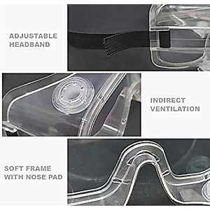 XII WY Anti-fog Protective lab Safety Goggles Anti Scratch Eye Safety Over Glasses Construction Work Goggles