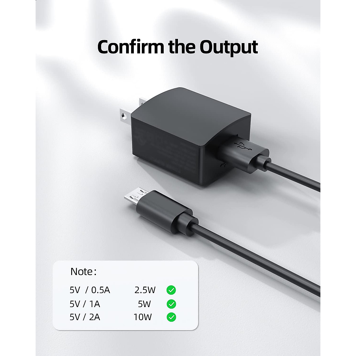 Micro USB AC Charger Fit for JBL Charge 3 2,Flip 4 3 2,Pulse 3 2,Wind Wind 2,Tuner FM Go Go2+ Clip Trip Plus Speaker Power Supply Adapter Cord