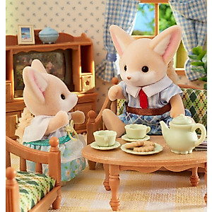 Calico Critters Fennec Fox Twins, Set of 2 Collectible Doll Figures