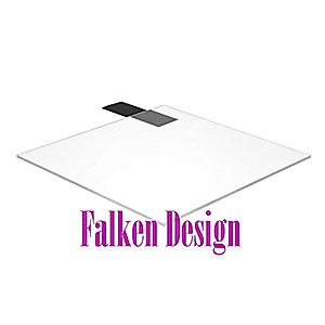 Falken Design falkenacrylic_Clear_236_10x10 Acrylic Sheet, Plastic/Plexiglas/Lucite, 10" x 10-1/4", Clear