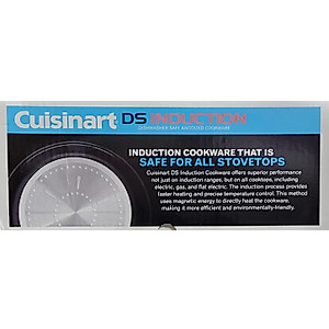 CUISINART DS INDUCTION DISHWARE SAFE ANODIZED COOKWARE 5 QT DUTCH OVEN WITH COVER