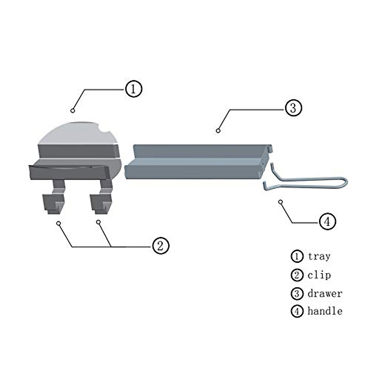 OLAMO Ash Drawer for Big Green Egg, Slide Out Stainless Steel Ash Drawer Replacement for Large Big Green Egg, Removable Ash Cleaning Tool for Large BGE, Grill Accessories, BGE Accessories (New)