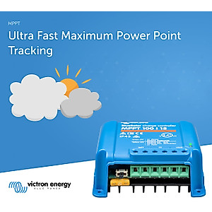 Victron Energy BlueSolar MPPT 100V 15 amp 12/24-Volt Solar Charge Controller