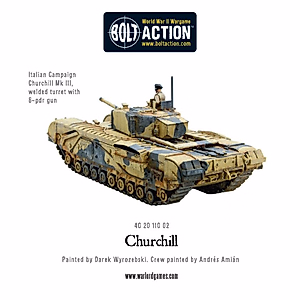 Bolt Action Churchill Infantry Tank 1:56 WWII Military Wargaming Plastic Model Kit