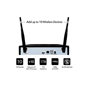 Night Owl 1080p Smart Security System with 4 AC Powered 1080p HD Wi-Fi IP Indoor/Outdoor Cameras with Night Vision and 1TB Hard Drive (Expandable up to a Total of 10 Wi-Fi Devices)