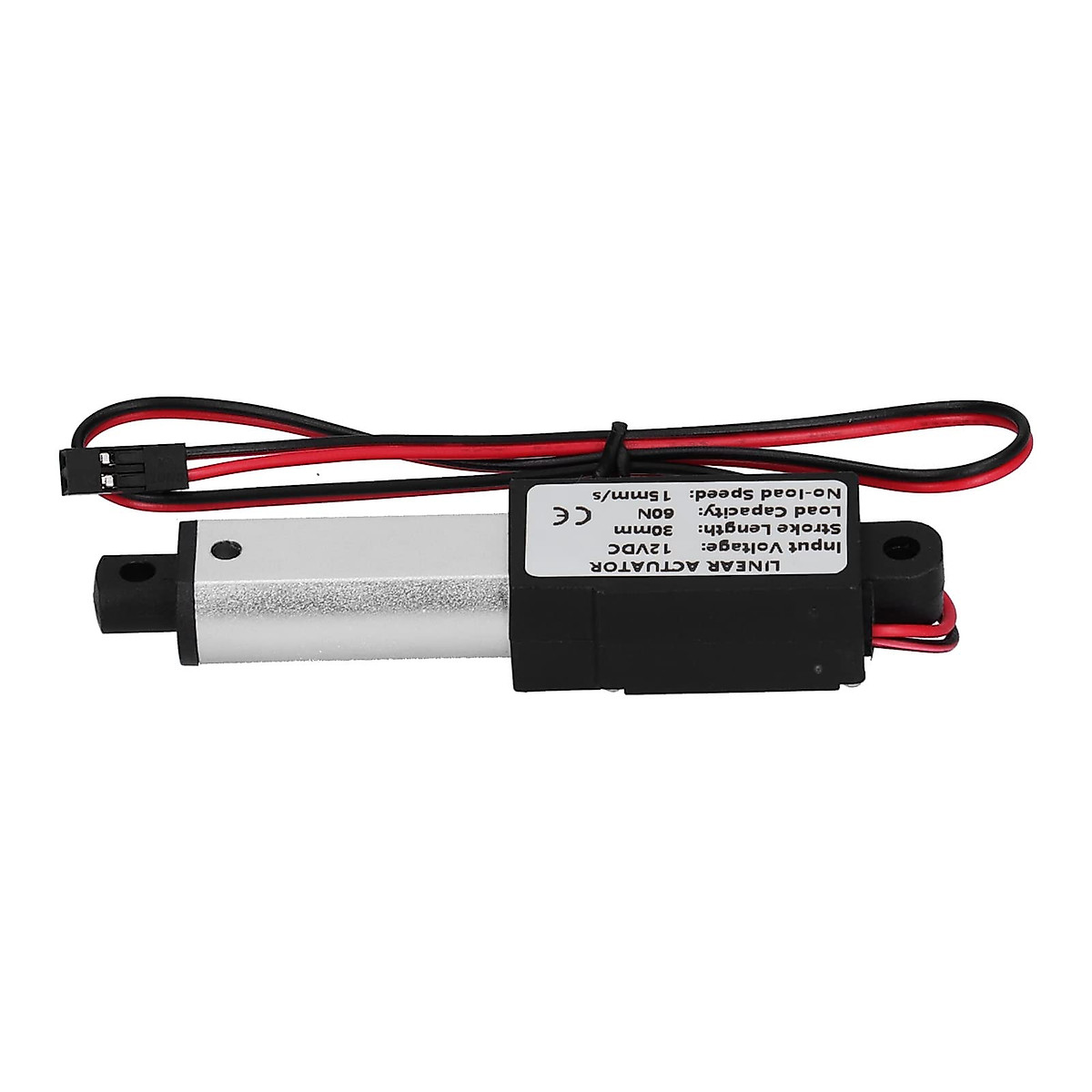 Mini Electric Linear Actuator, Aluminium Alloy Micro Linear Actuator, Waterproof Micro Small Motion DC12V 30mm Stroke for Robot DIY(Force 60N Speed 15mm/s)