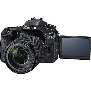 Canon EOS 80D Digital SLR Kit with EF-S 18-135mm f/3.5-5.6 Image Stabilization USM Lens (Black) (Renewed)