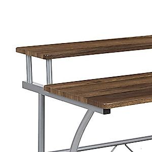 Flash Furniture Computer Desks, 28 Inch, Rustic Walnut