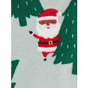 Simple Joys by Carter's Baby Holiday Fleece Footed Sleep and Play, Pack of 2, Grey Santa/Christmas Print, 3-6 Months