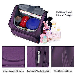 goldwheat Diaper Bag Backpack Baby Nappy Changing Bag Maternity Travel Backpack