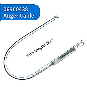 IDEASURE 06900438 Auger & Upper Traction Cable Compatible with Ariens Compact 20 24, Classic 24 E, Compact Track 24, SNO-Tek 24, SNO-Tek 28 120V Snow Blowers