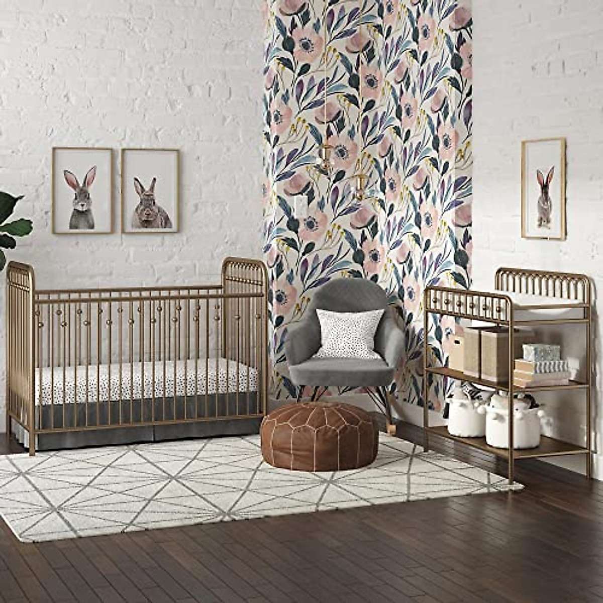 Little Seeds Monarch Hill Ivy Metal Changing Table, Gold