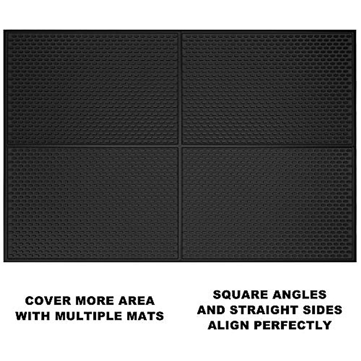 AXIESO Silicone Bar Mat - 1/2 Inch Thick Heat-Resistant and Food Safe Drip Mat - Spill Mats for Counter Top - Service Mat for Kitchen, Coffee Bar, Restaurant - Drying Mat for Glasses - 18 x 12 Inches