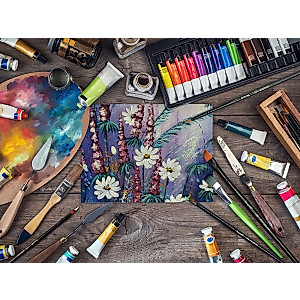 Brusarth Paint Brushes Set, 14 PCS Artist Brush for Acrylic Oil Watercolor Gouache Artist Professional Painting Kits with Synthetic Nylon Tips